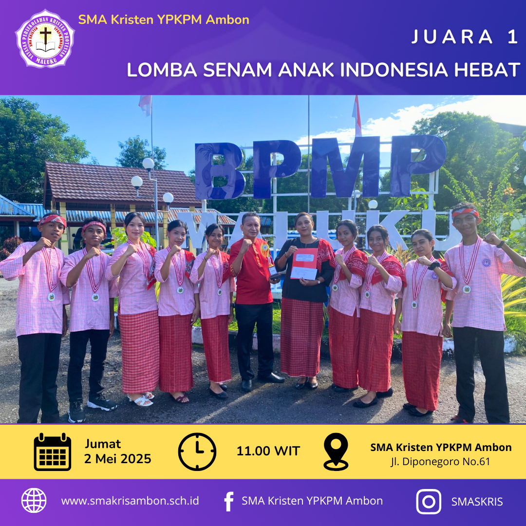 SMA Kristen YPKPM Ambon - SMA Kristen YPKPM Ambon Torehkan Prestasi ...