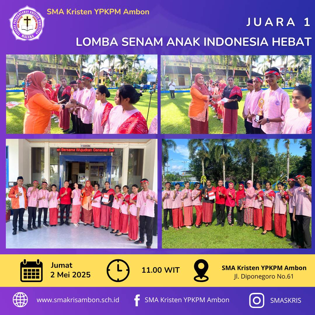 SMA Kristen YPKPM Ambon - SMA Kristen YPKPM Ambon Torehkan Prestasi ...