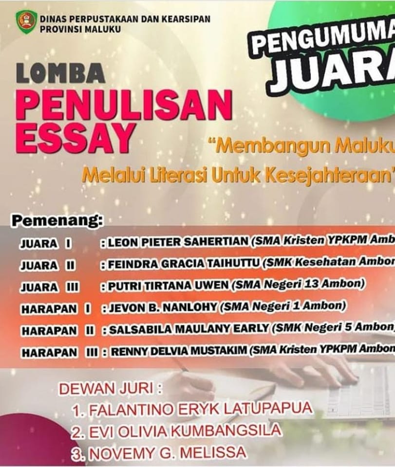 SMA Kristen YPKPM Ambon - SISWA SMA KRISTEN YPKPM SABET JUARA 1 dan ...